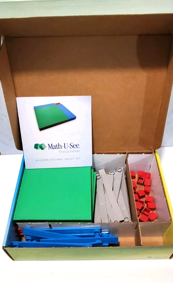 Math U See Manipulatives Integer Block kit Plus Algebra Decimal insert ...