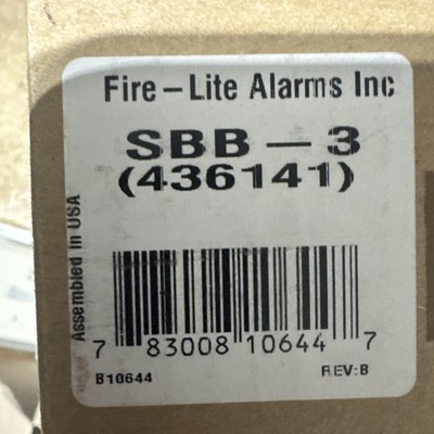 Firelite SBB-3 Back Box Fire-Lite Notifier | eBay