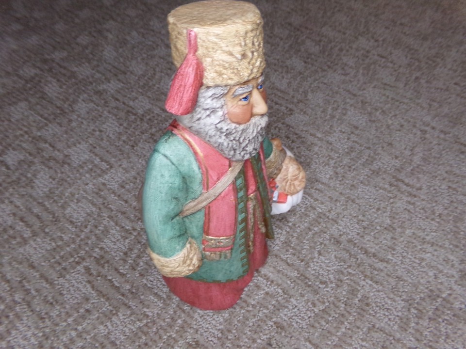 Vintage Greek Old World Santa Claus Sack Gifts Ceramic Christmas ...