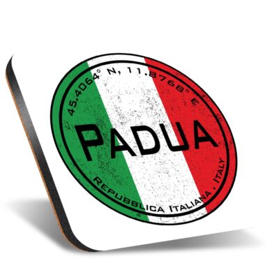 1x Square Coaster 12cm Padua Italy Flag Circle #59452 | eBay UK