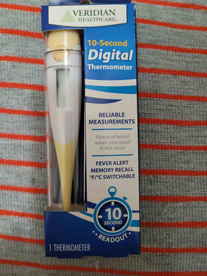Veridian Healthcare 10-second reading Digital Thermometer - New In box ...