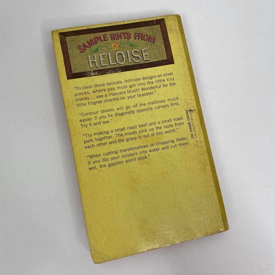Heloise’s Housekeeping Hints Pocket Book Edition 1965 Illustrated Rare ...