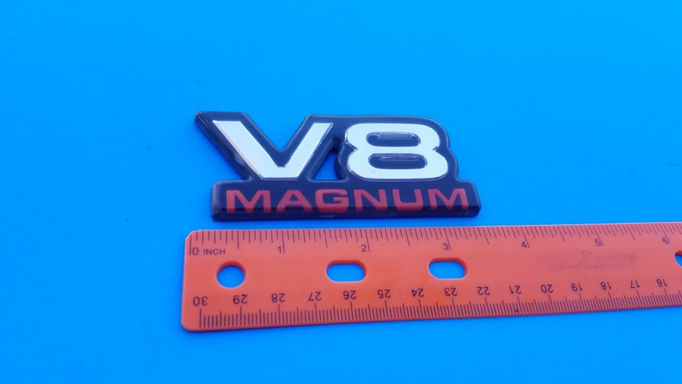 94 95 96 97 98 99 00 01 DODGE RAM V8 MAGNUM SIDE EMBLEM LOGO BADGE USED ...