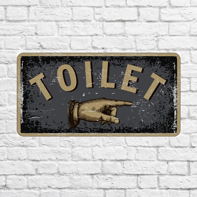 Bathroom toilet sign WC Restroom sign wc sign restroom door sign metal ...