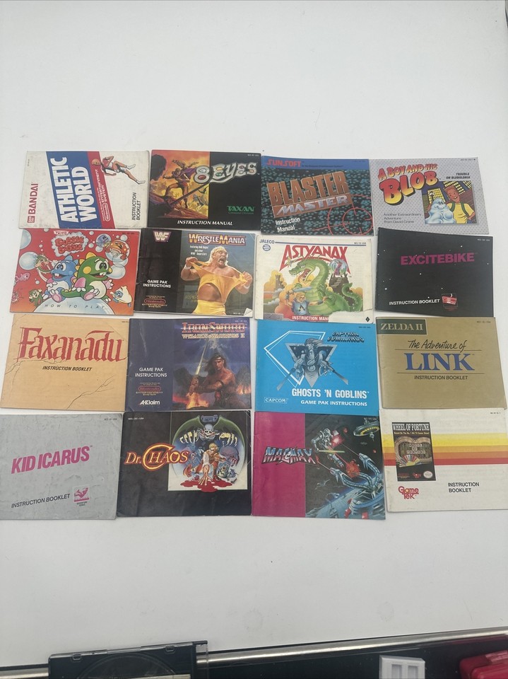 NES Game Manuals (Pick & Choose) | eBay
