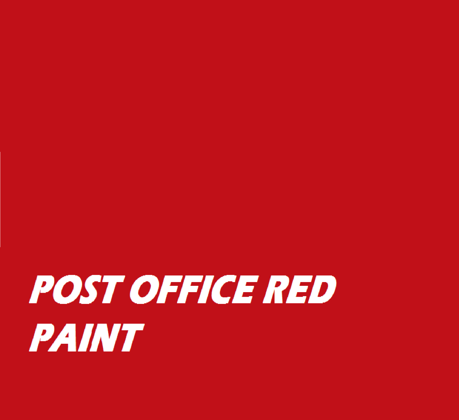 POST OFFICE RED PAINT Machinery Tractor 1ltr of Enamel Paint Brush or ...