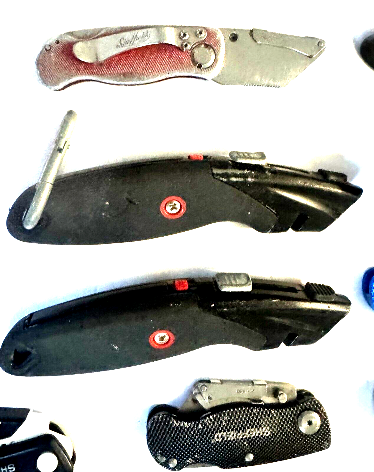 Lot of 2 Sheffield Premium Lock Back Utility Knife Knives Steel Box ...