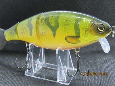 7" FWL Custom Wake Shad in perch -- hard body floating! | eBay