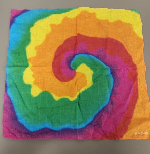Handkerchief - Rainbow Tie Dye - 100% Cotton | eBay