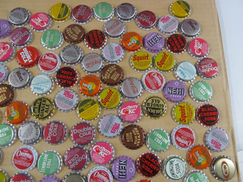 100 + NOS VINTAGE SODA POP BOTTLE SODA CAPS SODA CAP UNUSED CAP CROWN ...