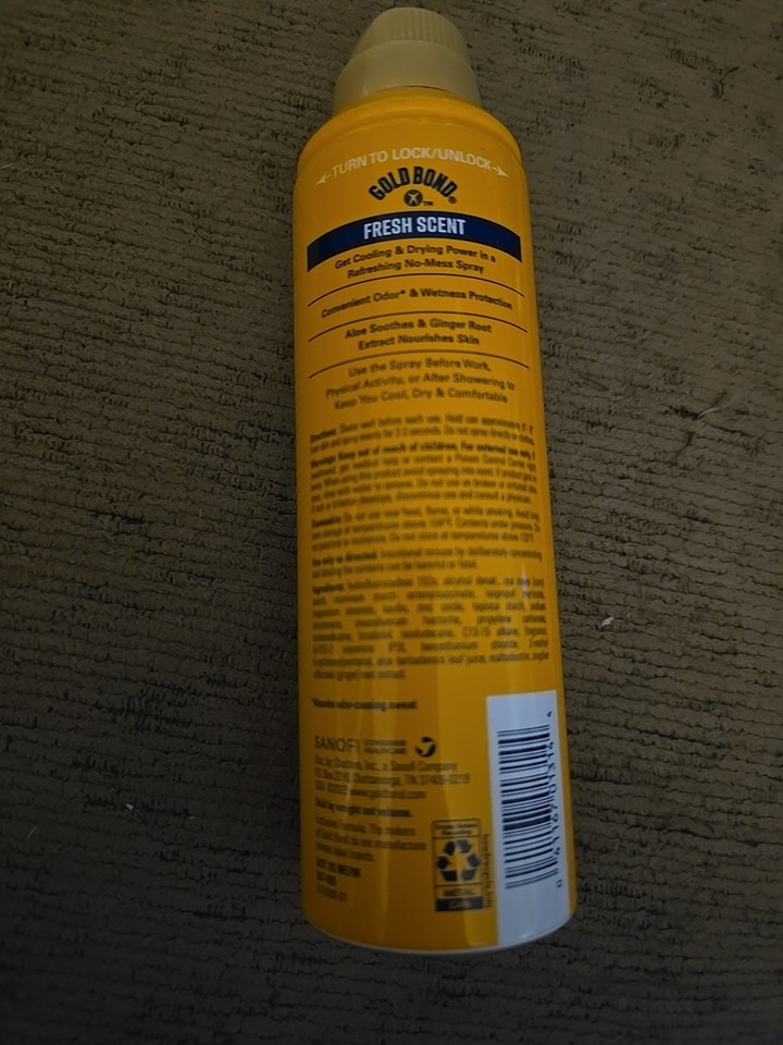 Gold Bond No Mess Talc-Free Body Powder Spray, 7 oz., Fresh Scent (G5 ...