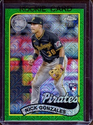 NICK GONZALES ~ 2024 Topps '89 Silver Pack Chrome Series 2 Green RC #28 ...