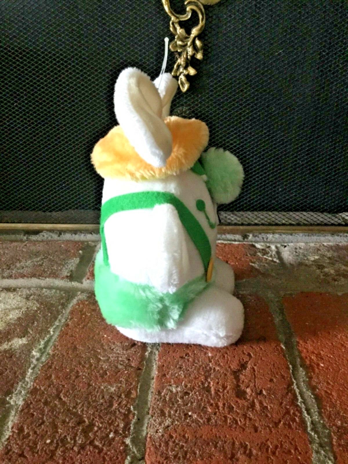Vtg 1983 Stuffed Animal Easter DUDLEY BUNNY RABBIT Green & White 8.5 ...
