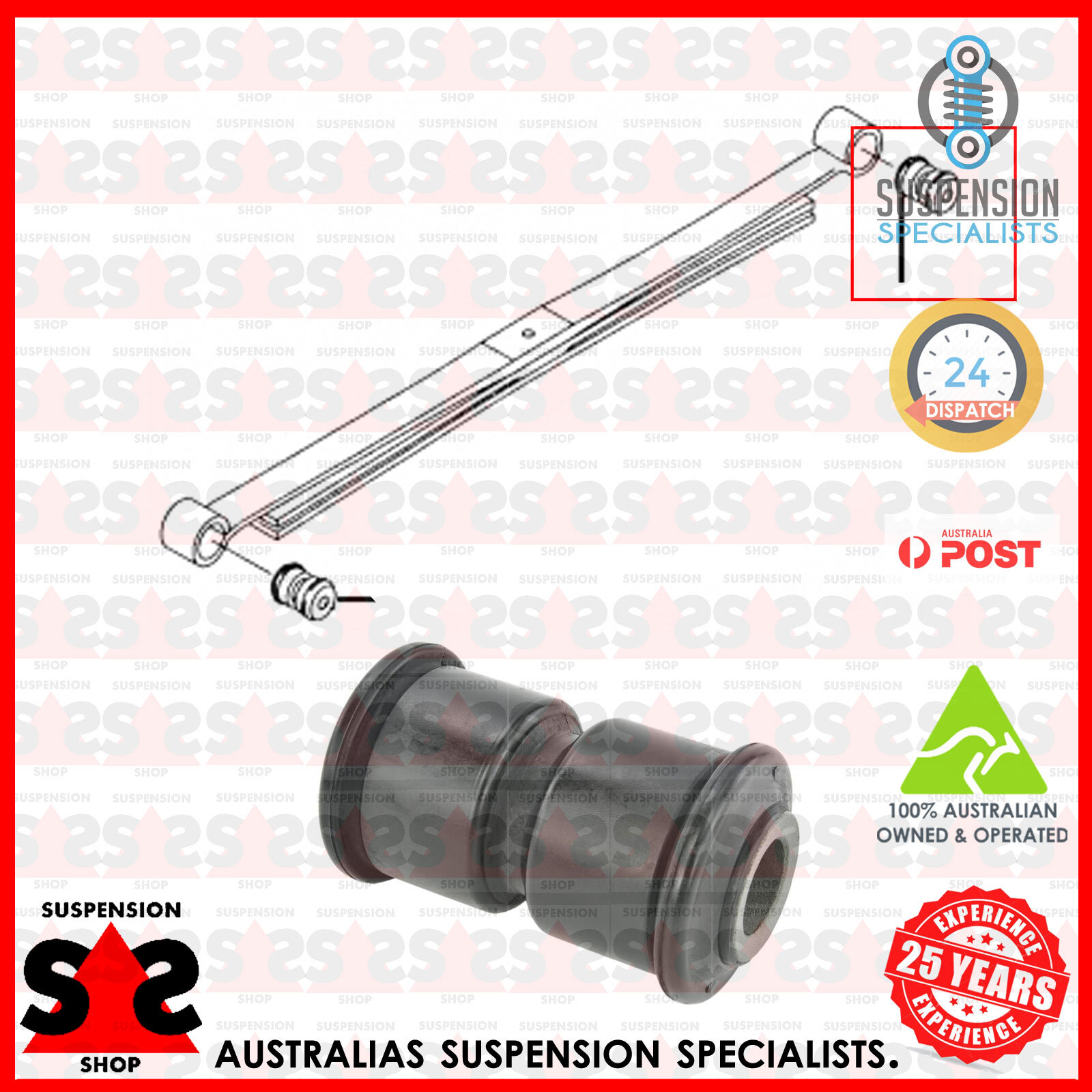 Bushing, Leaf Spring Suit MERCEDES-BENZ Sprinter 5-T Van (B906) 515 CDI ...