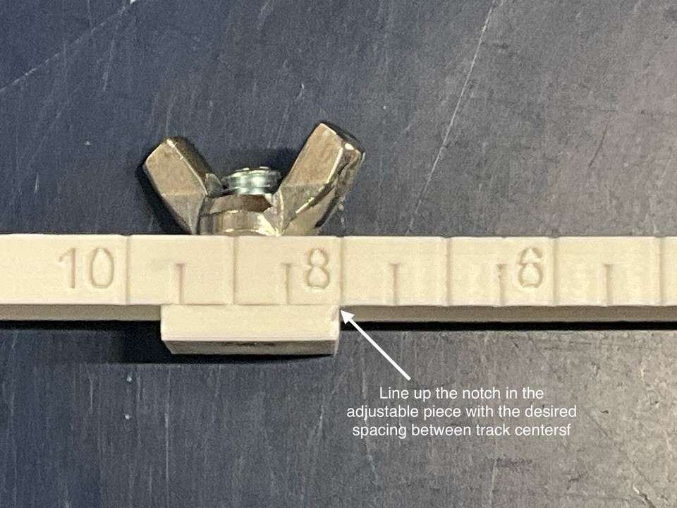 NEW! HO Variable Track Spacing Tool (Pair) for Laying Parallel HO Scale ...