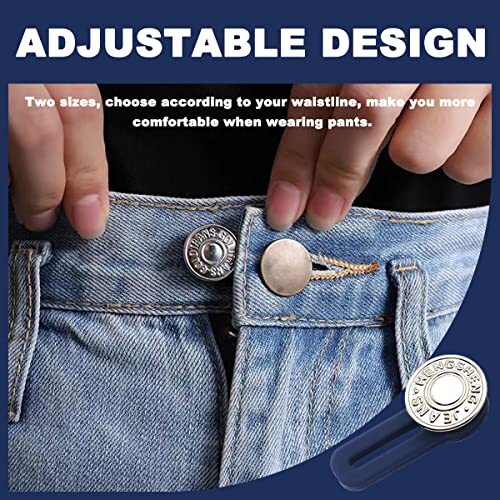 8 Pack Pants Extender Button, Retractable Jeans Buttons for Men and ...