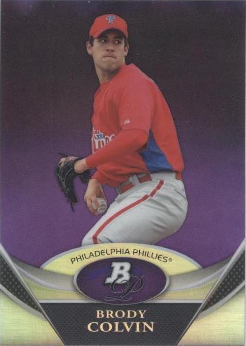 2011 Bowman Platinum - Prospects Brody Colvin #BPP85 Purple Refractor ...