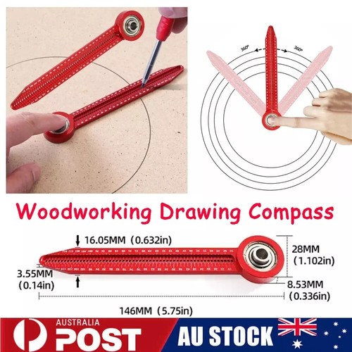 Woodworking Drawing Compass Adjustable Compass Scriber Measurement Tool ...