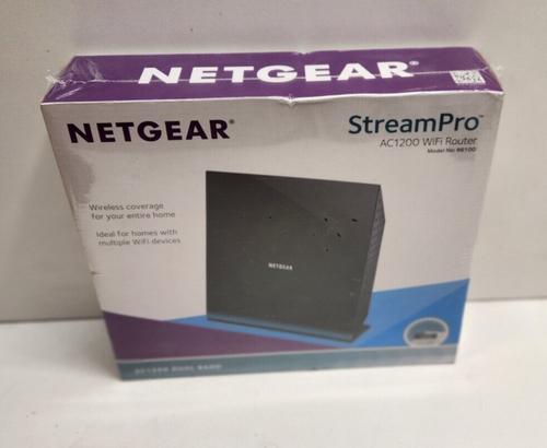 NEW UNOPEDED! NETGEAR STREAMPRO AC1200 WIFI ROUTER R6100-100NAS | eBay