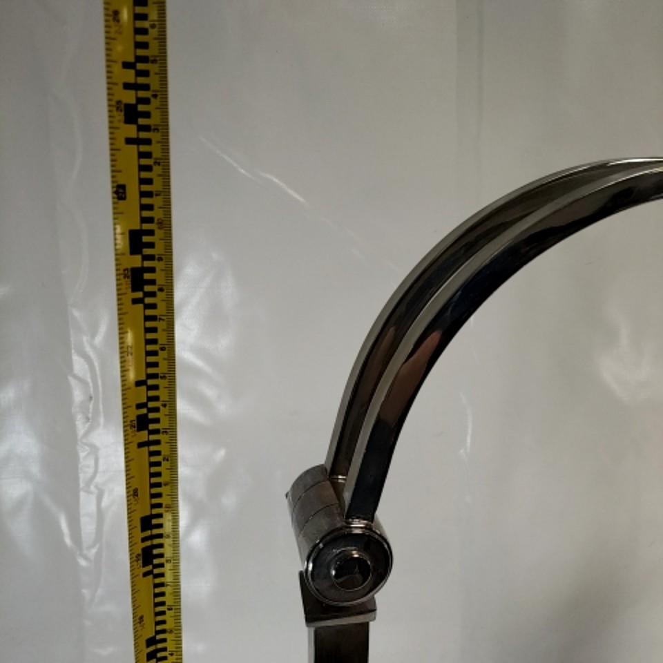 Modern Curved Arc Desk Lamp Chrome Finish Adjustable *Untested ...