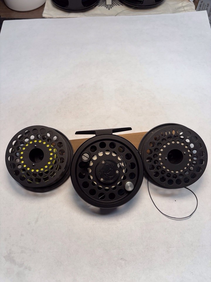 Ross Gunnison G-1 Matte Black Fly Reel With 2 Extra Spools | eBay