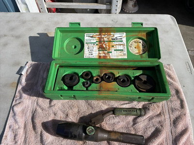 Greenlee Quick Draw Hydraulic Punch Driver with Punches Model 7806SB ...