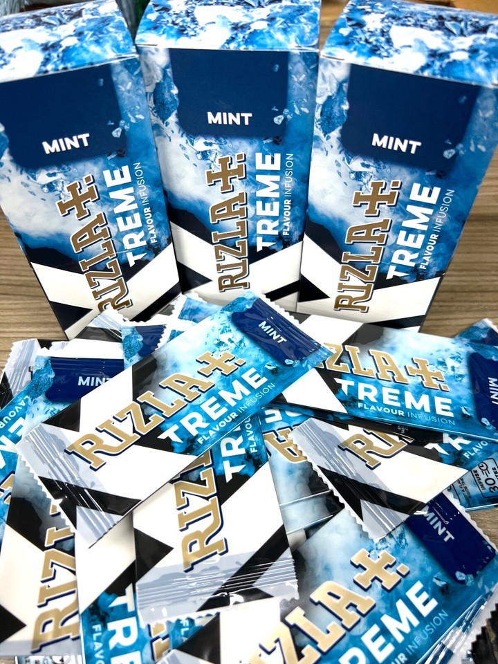 25 x NEW Packaging Rizla Flavour Cards Card Infusions Menthol / Mint £ ...
