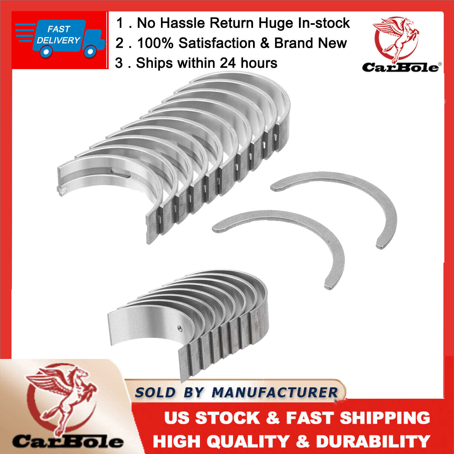 STD Main Connecting Rod Bearing Set 1.8T 2.0T for VW GTI Jetta EOS AUDI ...