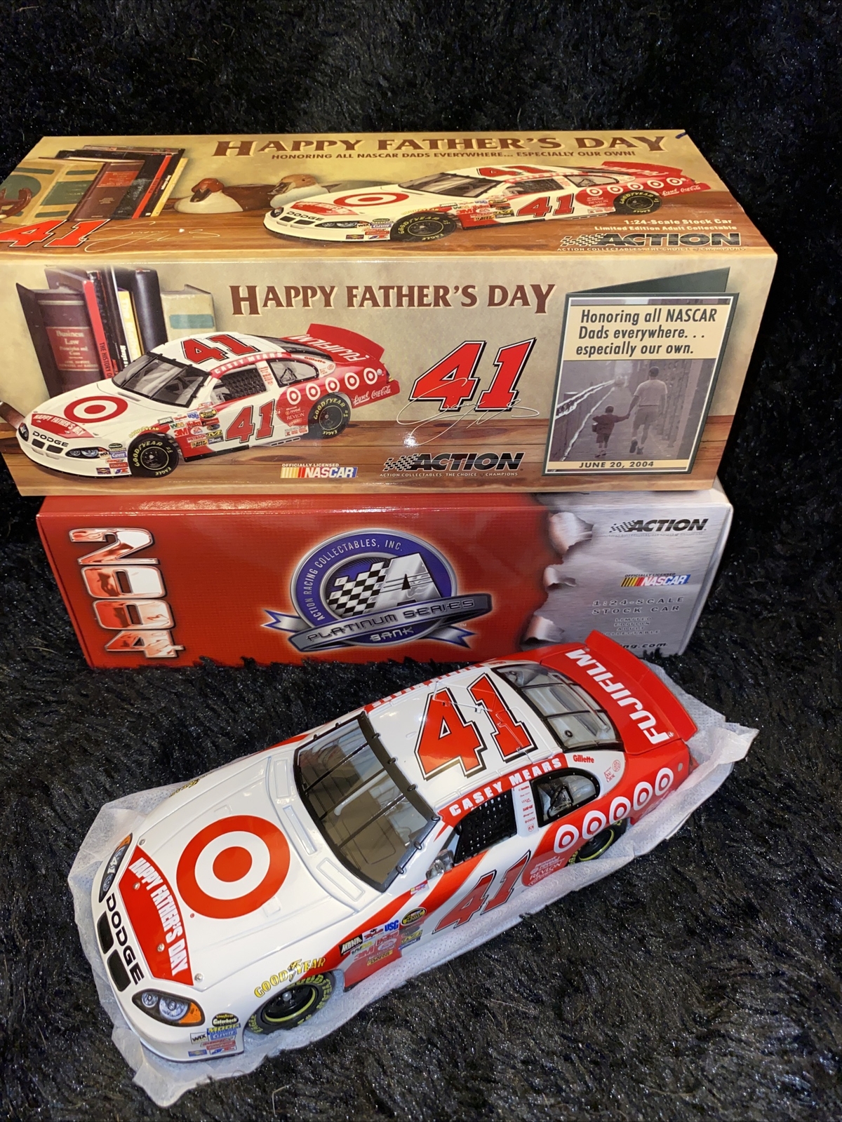 2004 Casey Mears #41 NASCAR Target / Fathers Day 1:24 Platinum Series ...