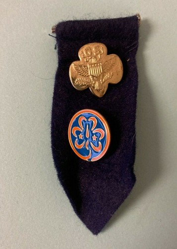 Brownie / Girl Scout Tab With Brownie & Girl Scout Pins | eBay