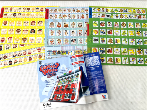 Electronic Guess Who? Extra Game Cards And Instructions VGUC ...
