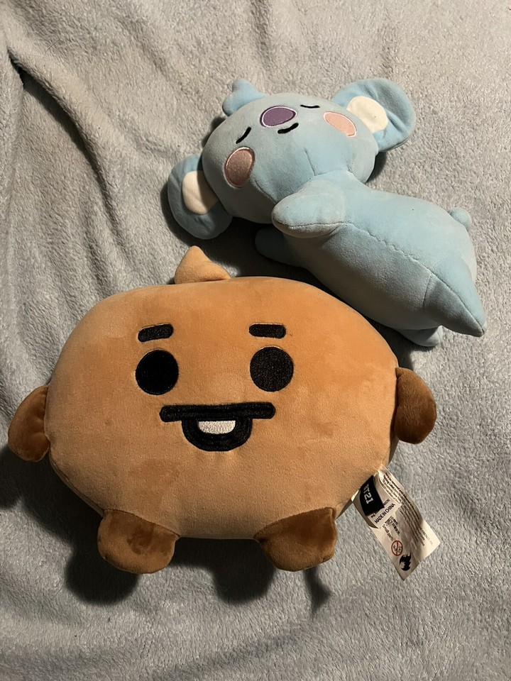 BTS BT21 Shooky & Koya Laying Down Plush Toy Animal KOYA SHOOKY LOT | eBay