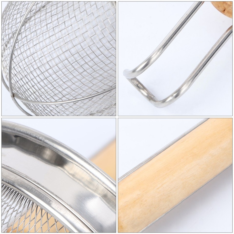 Stainless Steel Colander Food Strainers Fine Mesh Basket for Ramen ...