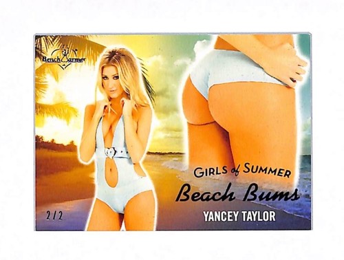 2023 Benchwarmer Girls Of Summer Yancey Taylor 2/2 Beach Bums Purple Card | eBay