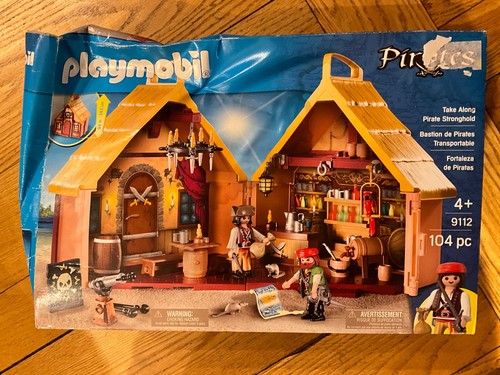 PLAYMOBIL Pirates Take Along Pirate Stronghold 9112 New Damaged Package ...