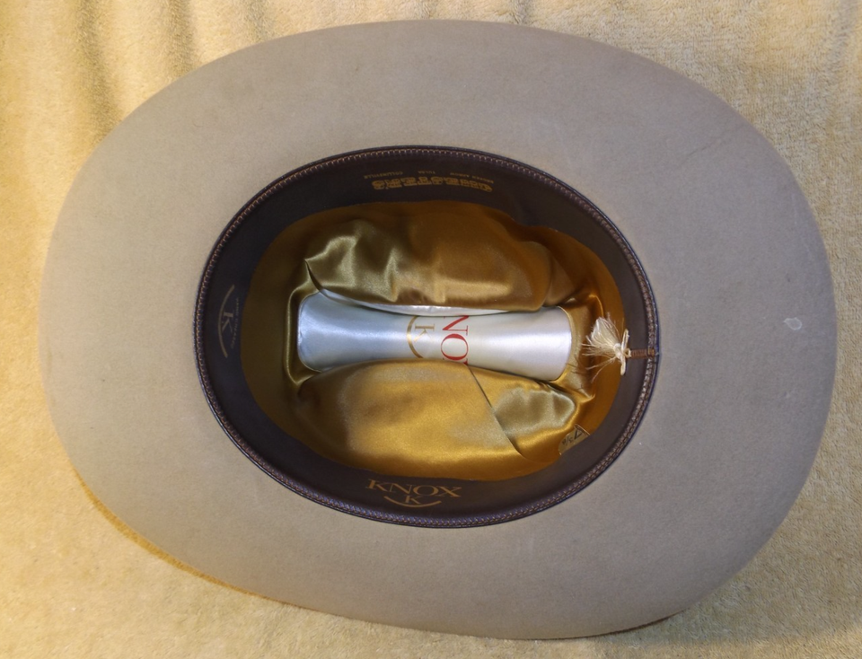 Vintage KNOX CHESTER'S 7 3/8 Western Style Hat "Hand Creased" | eBay