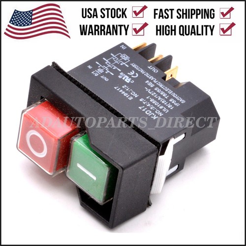 Table Saw Push Button Switch Replace For Ridgid R4514T 18A 127V 6-Pins ...