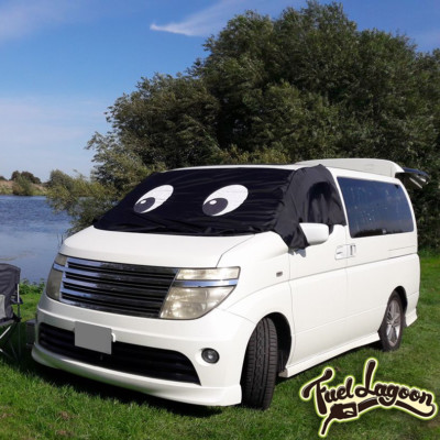 Elgrand E51 Window Screen Cover Black Out Blind Curtain Wrap Frost Eyes ...