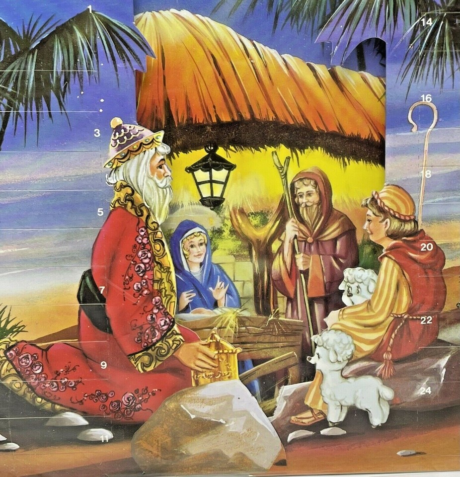 Caltime Advent Calendar The Christmas Story Nativity Made in England | eBay