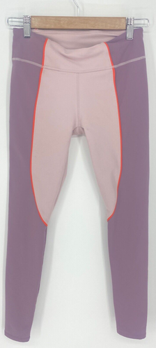 FABLETICS Women's Sz XS Color Block Mauve Leggings Workout Gym Athletic ...