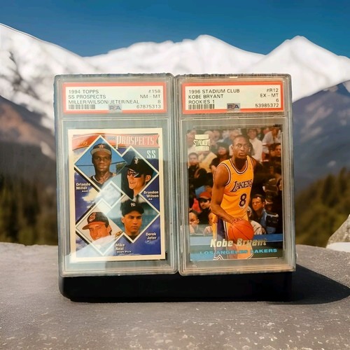 '96 Stadium ClubR12 Kobe Bryant PSA6 & 94 TOPPS 158 SS PROSPECT DEREK ...