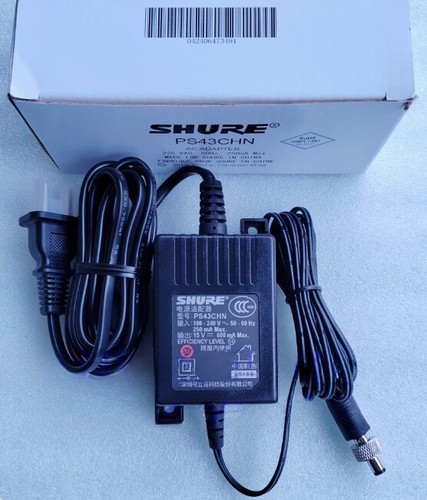 SHURE T4N Wireless Microphone 12V 15V Receive Host Power Supply Cord AC ...