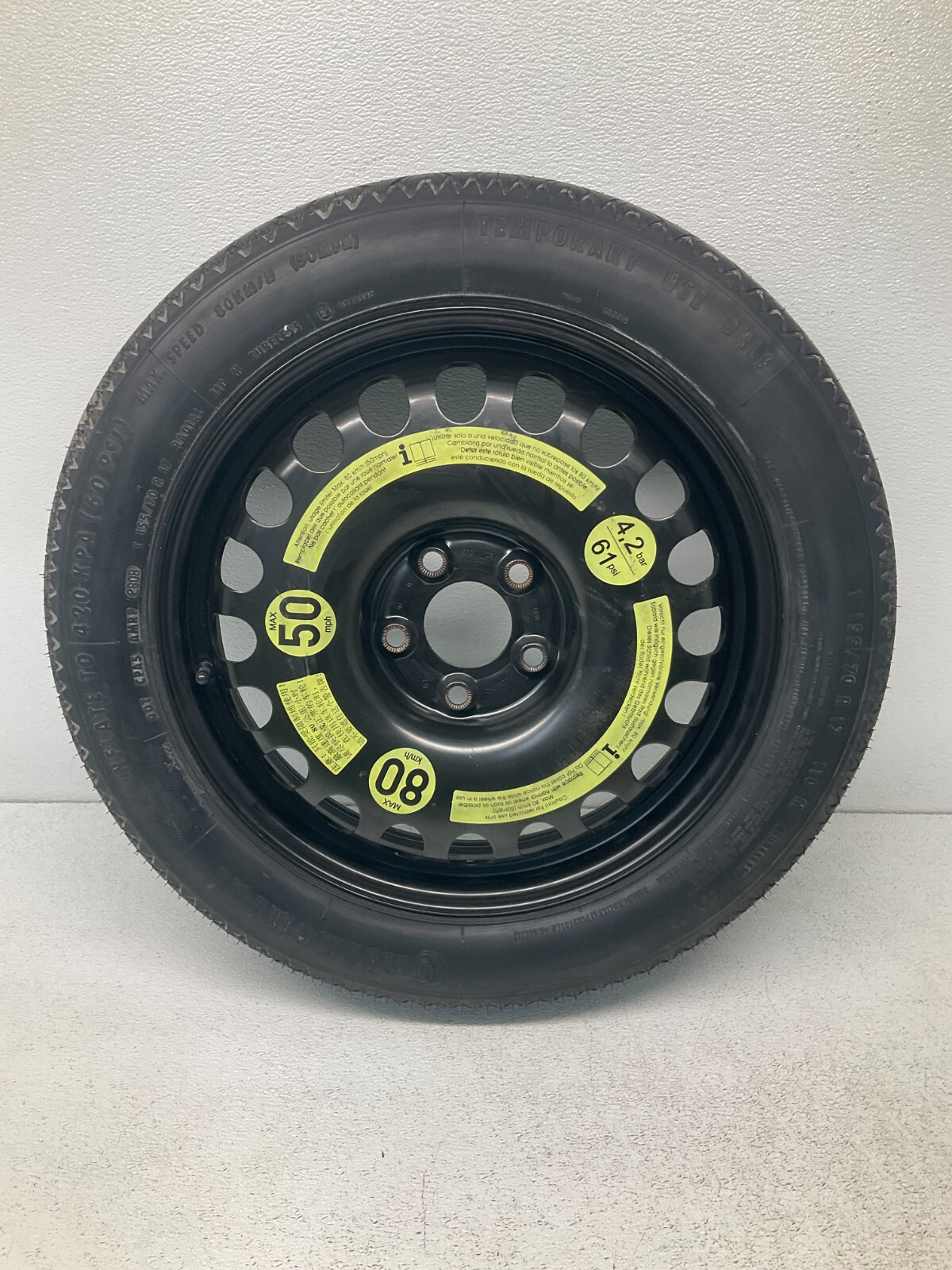 2008 Mercedes W211 E220 Sedan Spare Wheel T155/70R17 110M 2194000002 4 ...