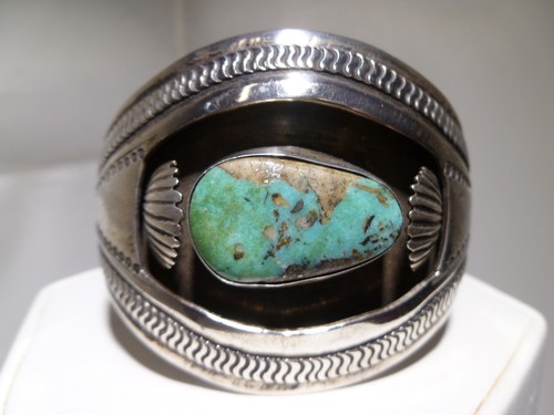 Carl Allen Begay 1912-1972 Navajo Cuff Bracelet Shadow Box Turquoise ...