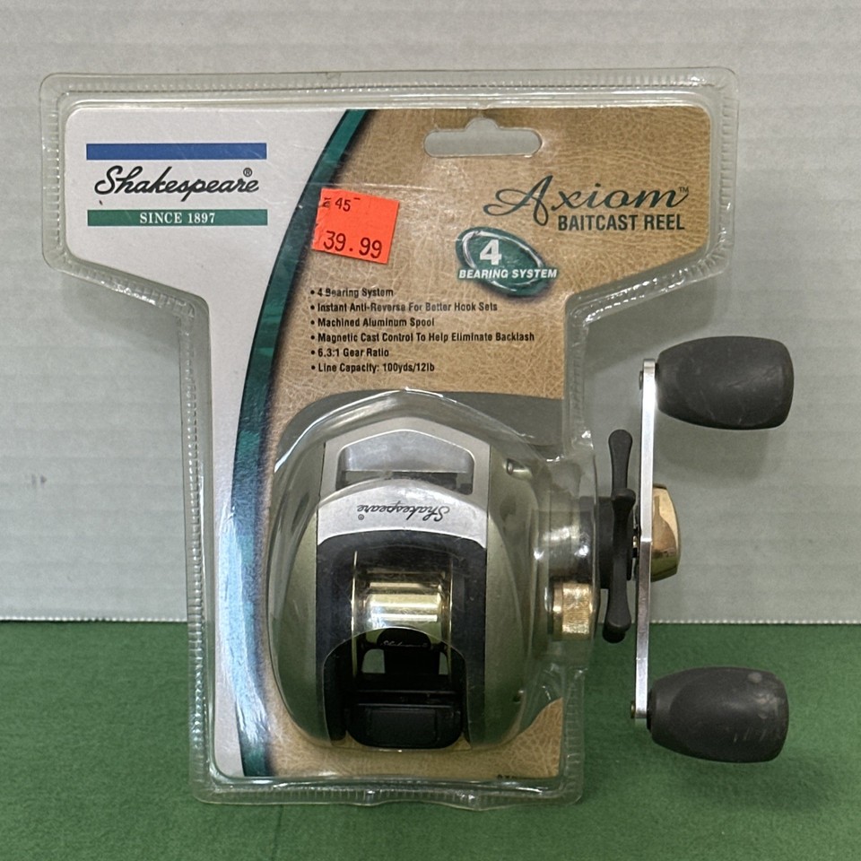 Shakespeare Axiom AXIOMLP Baitcasting Fishing Reel AXIOMBCB ~ New ...