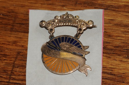 Bicycling Fraternal Organization Lapel Pin 14K Gold 1897 New Old Stock ...