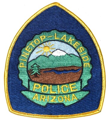 PINETOP-LAKESIDE ARIZONA AZ Police Patch SUNRISE MOUNTAIN CACTUS DESERT ...