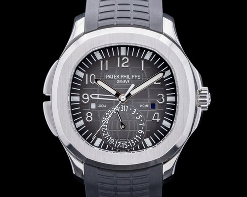 Patek Philippe Aquanaut 5164A Travel Time SS / Rubber DISCONTINUED | eBay