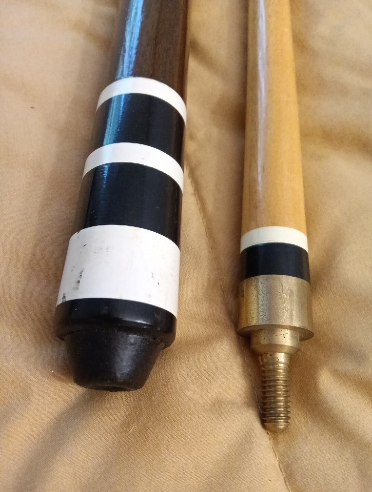 17 oz Pool Cue Stick 58" Carved Inlaid Mother Pearl | eBay