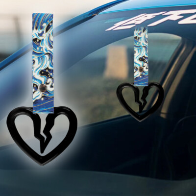 JDM S Broken Heart TSURIKAWA BK Ring Subway Train Handle Strap Nylon BL ...